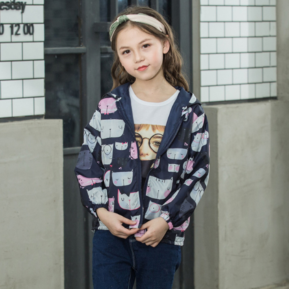 アウター キッズ 羽織り ウインドブレーカー 10カラー 女の子 春秋 はおり 薄手 ねこ ハート 花柄 ちょうちょ 動物 ネコポス送料無料 ...