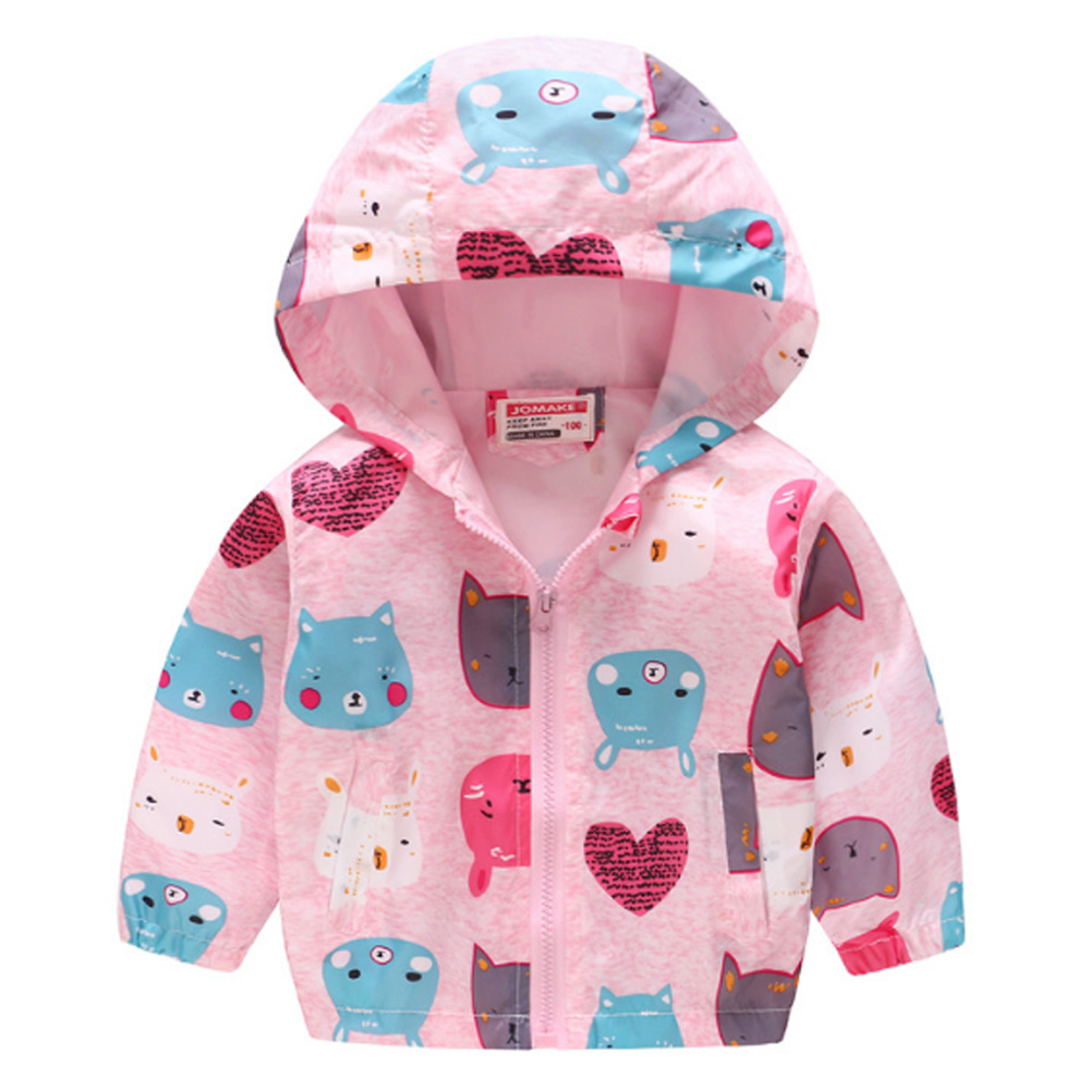 アウター キッズ 羽織り ウインドブレーカー 10カラー 女の子 春秋 はおり 薄手 ねこ ハート 花柄 ちょうちょ 動物 ネコポス送料無料 ...