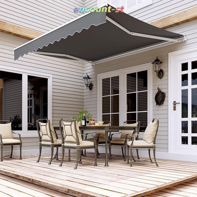 日除け シェード 2m/2.5m/3m/4m/5m オーニングテント オーニング 庭 屋根 diy 伸縮式 巻き取り シェードベランダ 屋根ア : encount-st - 通販 ...