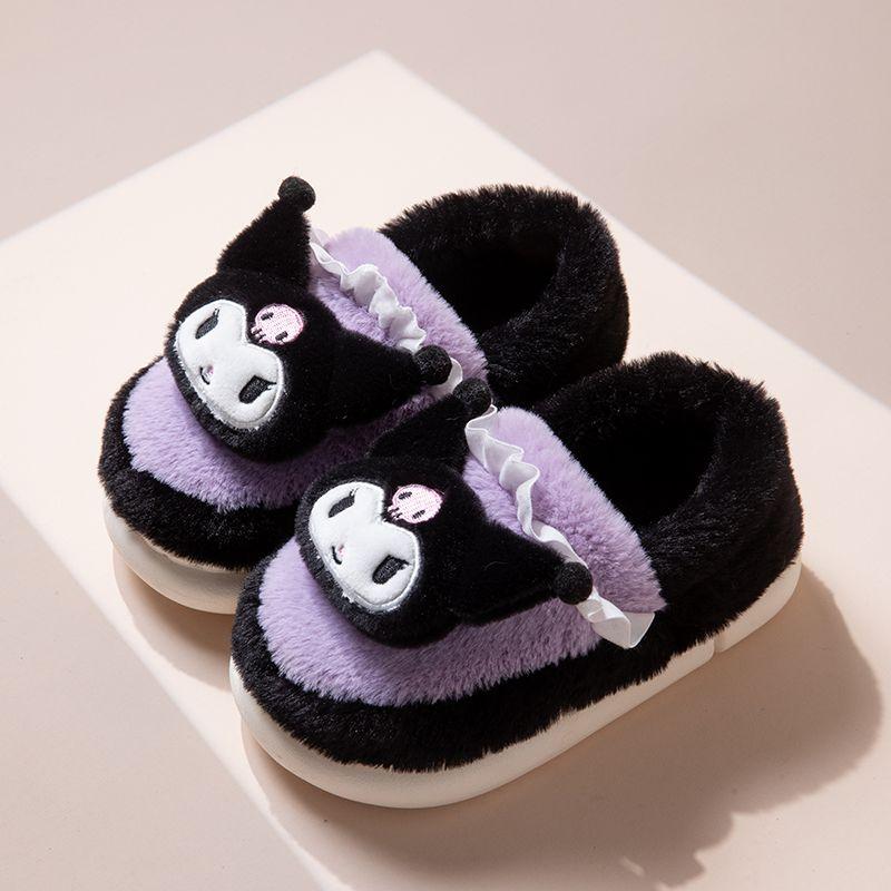 スリッパ子供 スリッパ 冬 ルームシューズ クロミちゃん シナモン キティ マイメロ 子供キッズ 室内スリッパ 防寒 裏起毛 部屋キャラクター形スリッパ : encount-st - 通販 ...