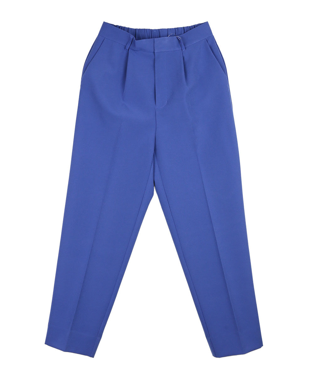 ストックアンドインテリジェンス センタープレス テーパードパンツ