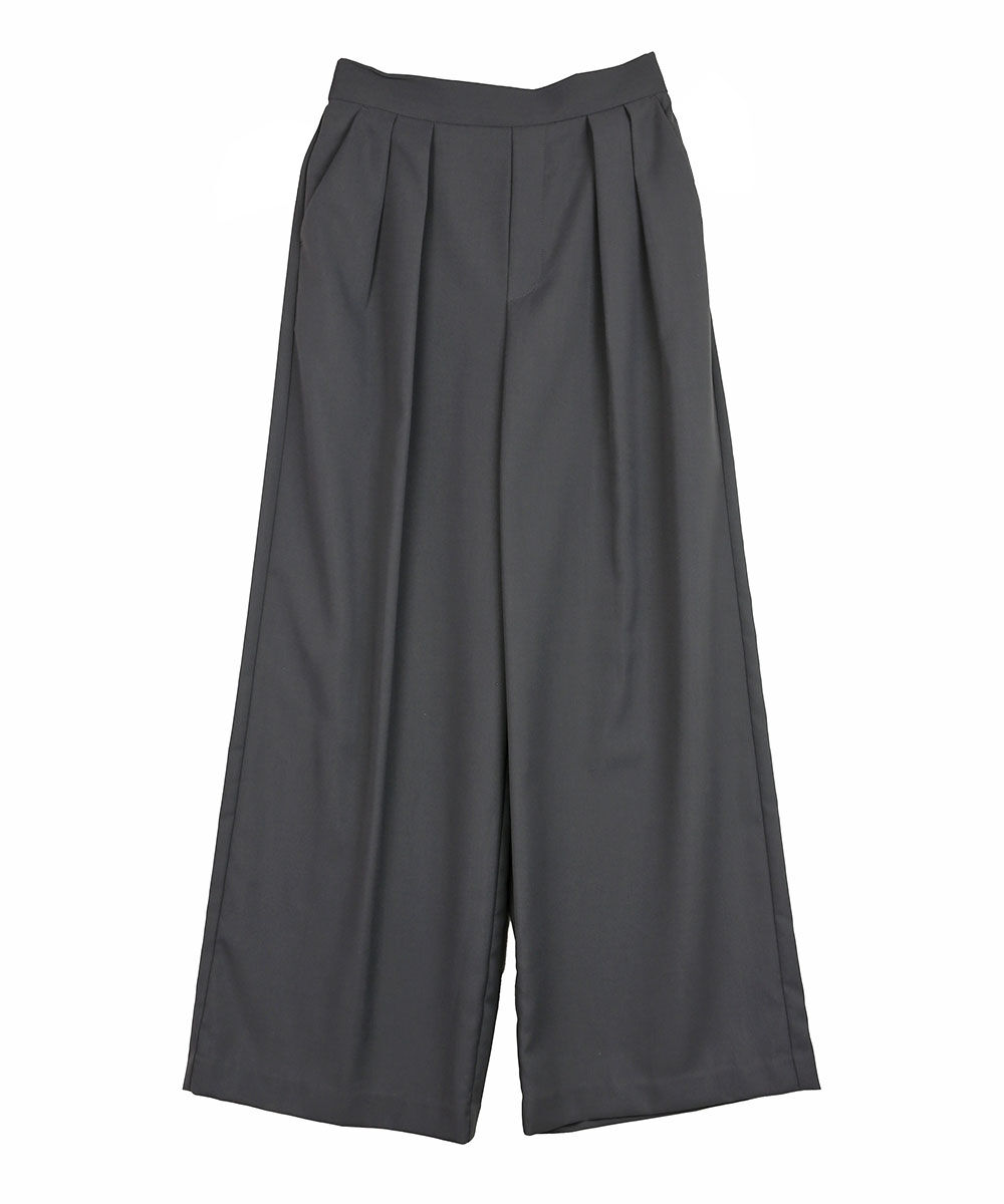 ユイティーム タックワイドパンツ huitieme nid 2025秋冬新作