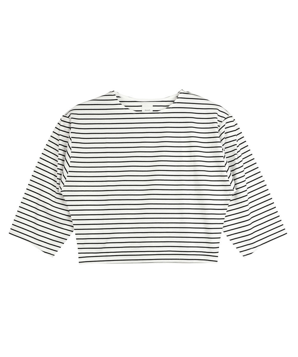 ガーゼ JOUET タックスリーブボーダープルオーバー Gauze# 2025秋冬