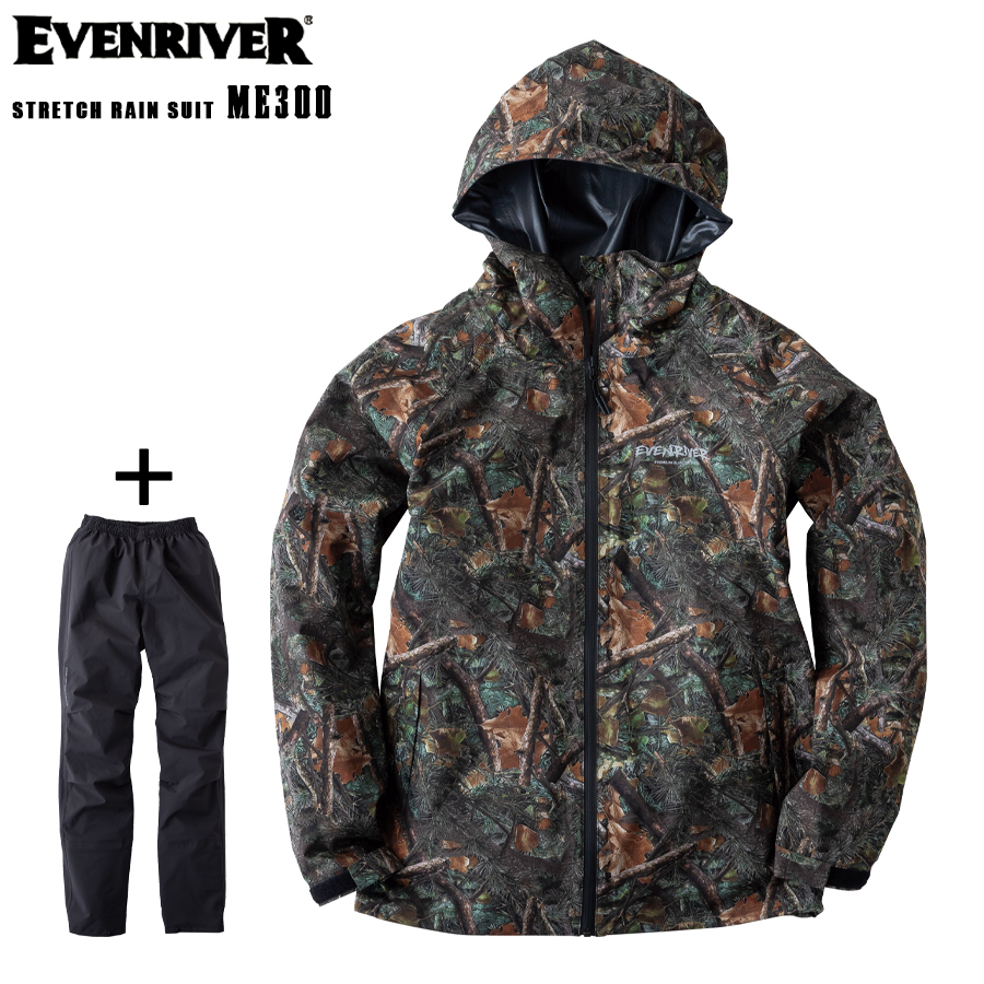 レインスーツ 上下 イーブンリバー レインウエア 上下セット フード付き ヘルメット対応 透湿 レインコート EVENRIVER ME300 M〜3L 2024年春夏新作 :150-ME300 ...