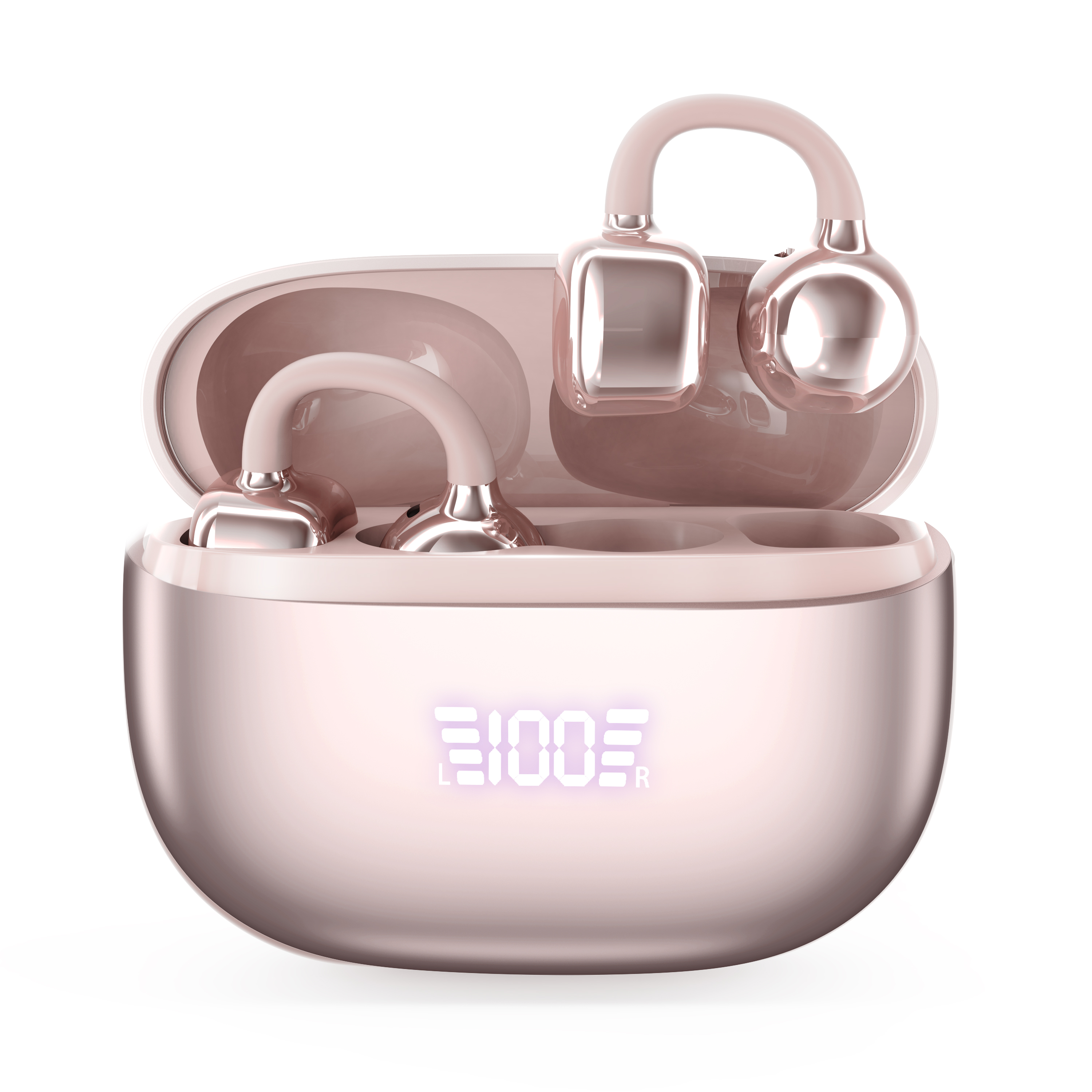 ワイヤレスイヤホン イヤーカフ イヤホン bluetooth 骨伝導イヤホン SHRATCH 液晶付き AAC 爆買 業界TOP 60H連続 ...