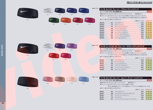 NIKE（ナイキ） Dri-Fit フューリー エレベーテッド ヘッドバンド BN3051-551 メール便送料無料 : イーゾーン スポーツ ...