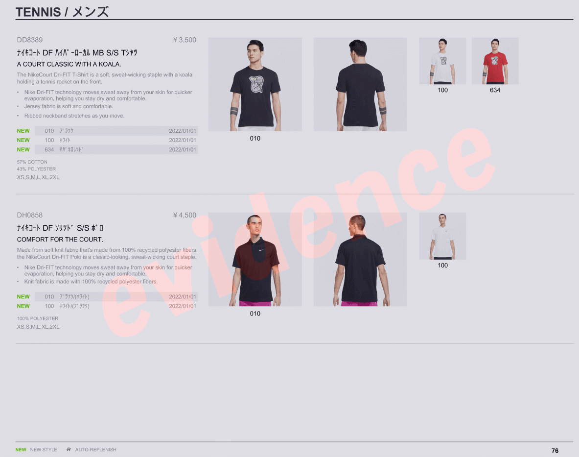 NIKE（ナイキ） ナイキコート DF ソリッド S/S ポロ DH0858-100 メンズ メール便送料無料 : イーゾーン スポーツ ...