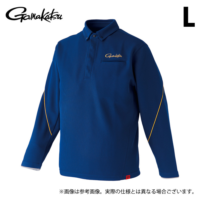がまかつ フィッシングウェア GM3731 フィッシングシャツロングスリーブ  L  ネイビー Gamakatsu（がまかつ） 【取り寄せ商品】 GM3731 (L／ネイビー