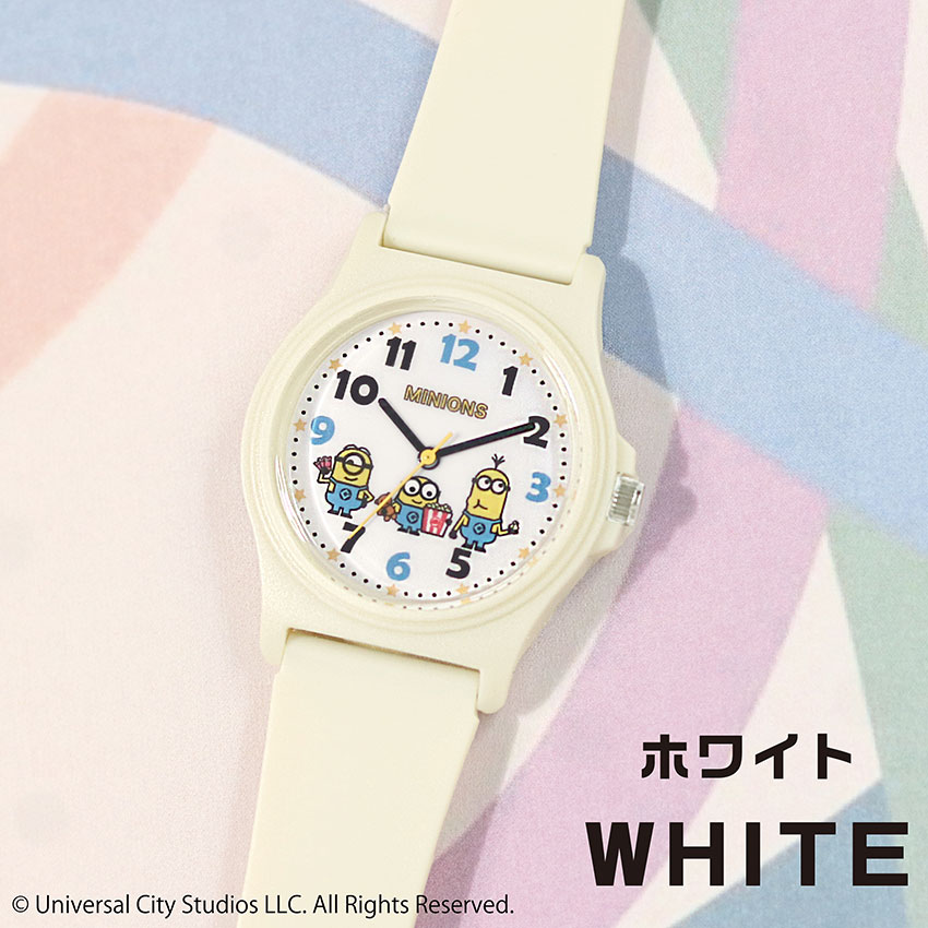 field work 腕時計 レディース キッズ ミニオンズ minions ケビン ボブ スチュアート ティム PVCベルト 小さめ ニュアンスカラー 可愛い 見やすい 手頃 ...