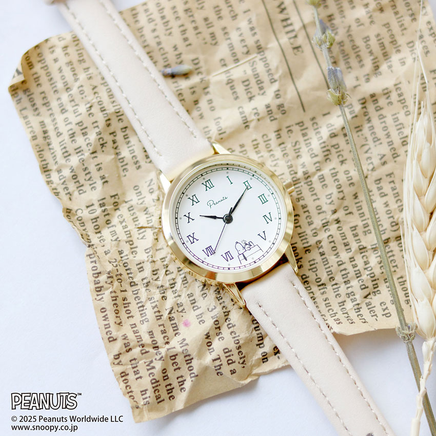 field work（フィールドワーク） 腕時計 レディース 革ベルト スヌーピー クラシック レトロデザイン かわいい 仕事 通勤 通学 見やすい 大人 キッズ PEANUTS パッケージ ...