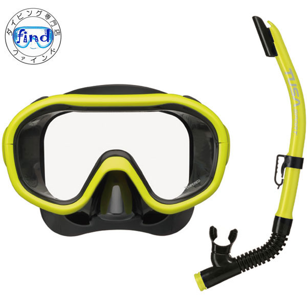 REEF TOURER マスクスノーケル 子供用 2点セット TUSA SPORT UC0210 ツサスポーツ キッズ シュノーケル 素潜り ...