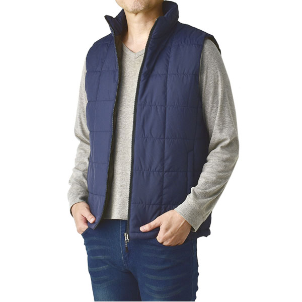 着るホカロン 中綿ベスト メンズ ホカロンベスト ジレ 保温機能中わた アウター 新作 A0D :a0d:FLAG ON CREW - 通販 - Yahoo!ショッピング