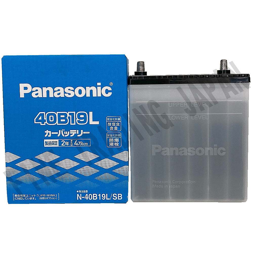 SB バッテリー パナソニック 40B19L ダイハツ タント ABA-L350S H17/6-H19/12 N-40B19L/SB ...