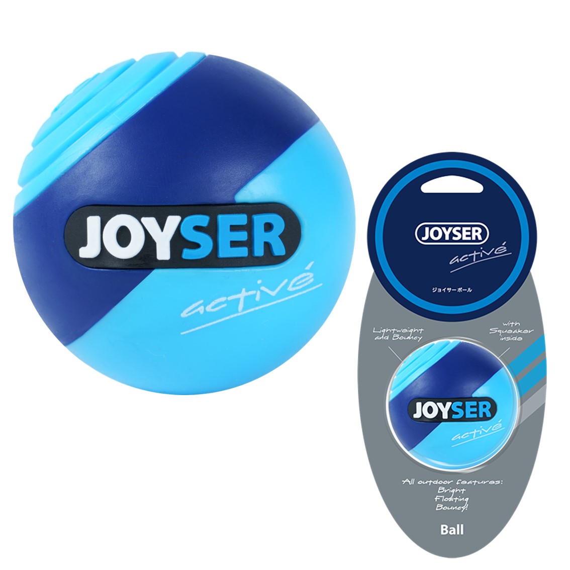 犬 おもちゃ ボール 水に浮く 音が鳴る アウトドア 軽量 JOYSER ジョイサーボール ライム ブルー FREEBIRD フリーバード : FREE BIRD Yahoo!店 - 通販 ...