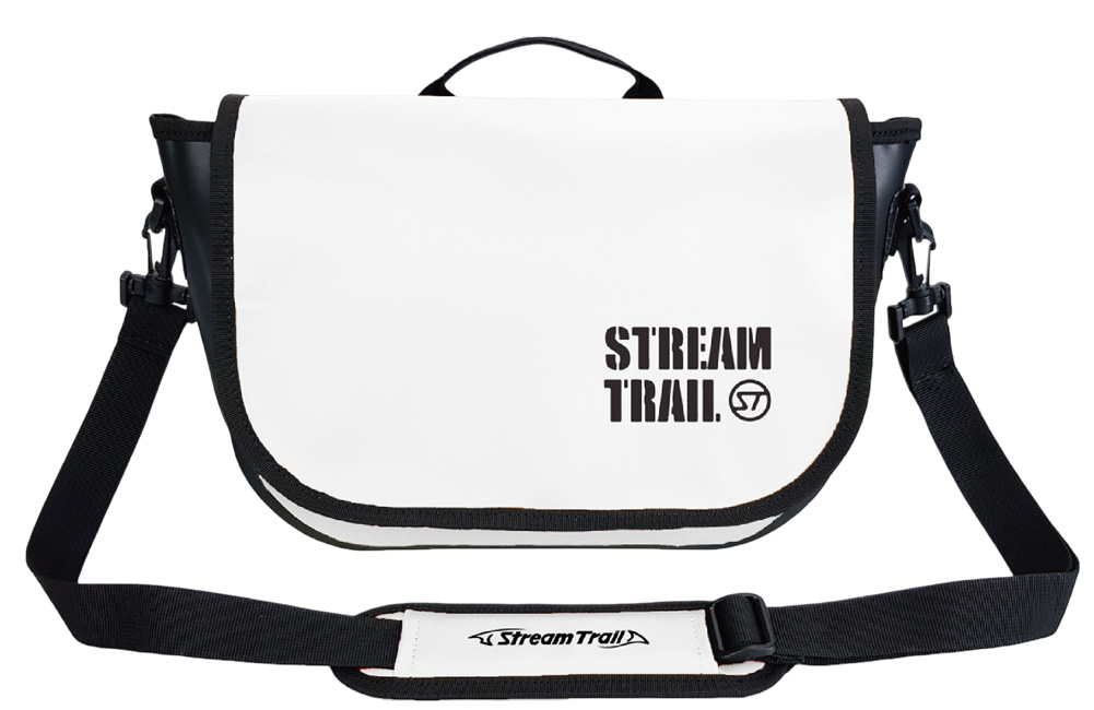 ストリームトレイル タックルバッグ MUSSEL(マッスル)   ホワイト STREAM TRAIL（ストリームトレイル） Mussel マッスル 6L 簡易防水