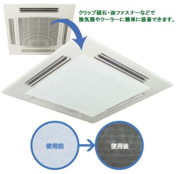 エコフ超厚(エアコンフィルター) フィルターロール巻き 幅30cm×厚み8mm