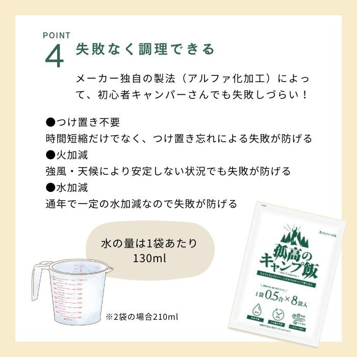 アルファー食品 孤高のキャンプ飯(70g×8袋) ×6セット 11322560 代引き