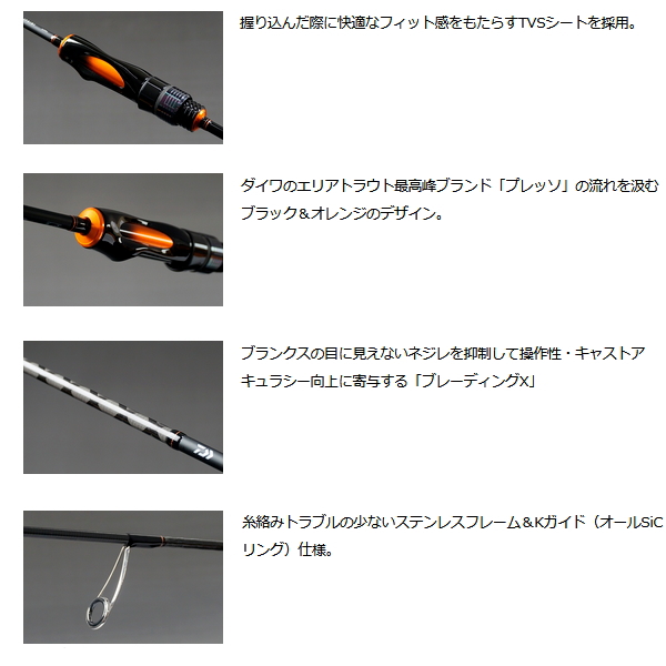 DAIWA（ダイワ） イプリミ 56XXUL-S （仕舞寸法 87cm） : 釣具総合卸売