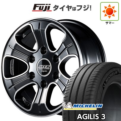 AGILIS 【新品】ハイエース200系 夏タイヤ ホイール4本セット 195/80R15 108/106S ミシュラン アジリス3 エム ...