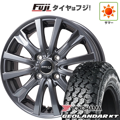 GEOLANDAR 【新品】軽トラ 軽バン 夏タイヤ ホイール4本セット 145/80R12 80/78N ヨコハマ ジオランダー KT トピ ...