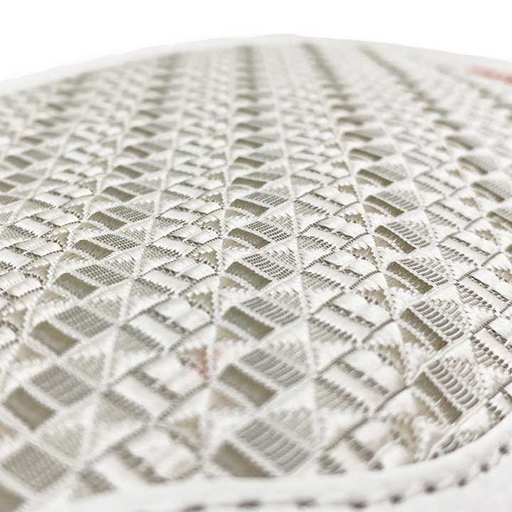 ホンモン 博多織×カーフ カートバッグ ホワイト HMK-21656c/O 高級