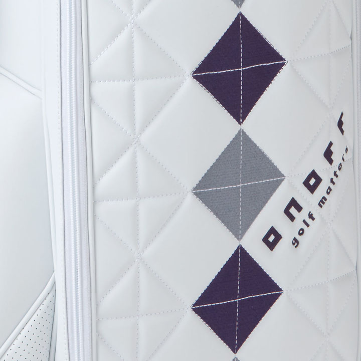 レディース】オノフ OB7925 キャディバッグ （01）ホワイト×パープル