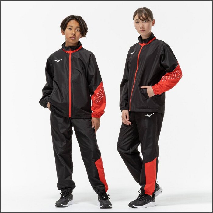 MIZUNO（ミズノ）限定 ブレスウォーマジャケット パンツ 上下セット（32MEC932/32MFC932）ウインドブレーカー トレーニング ジュニア MIZUNO（ミズノ） ジュニア ウィンドブレーカー上下セット ジャケット