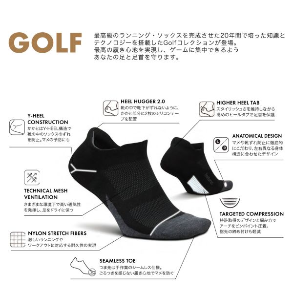 feetures（フィーチャーズ） GOLF LOW CUT Max Cushion ゴルフソックス ユニセックス 男女兼用 ローカット 正規 ...