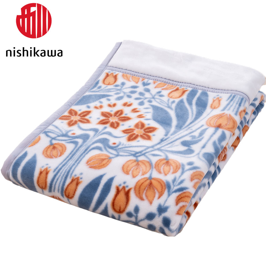 毛布 シングル 西川 日本製 国産 静電気 抑制 抗菌 防臭 保湿 ローズオイル シルクアミノ酸 オリーブスクワラン 冬 泉大津 うるおい ...