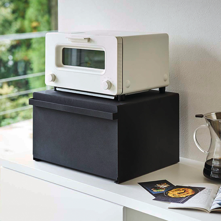 tower ブレッドケース タワー 山崎実業 ブレッドボックス パン入れ パンケース 食パンケース 収納 ケース ボックス キッチン収納 おしゃれ 4352 4353 白 黒 : good ...