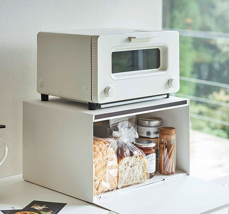 ブレッドケース tower タワー 山崎実業 ブレッドボックス パン入れ パンケース 食パンケース 収納 ケース ボックス キッチン収納 おしゃれ 4352 4353 白 黒 : iwt ...