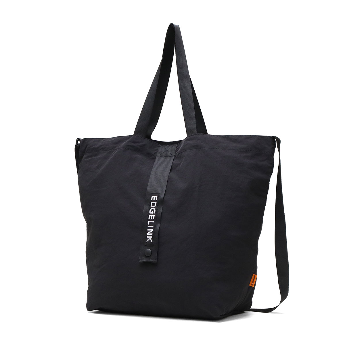 EDGELINK 最大42%★8/12限定 エッジリンク トートバッグ メンズ レディース 大きめ A4 大容量 2WAY ショルダーバッグ 黒 Foldable Shoulder Tote ...