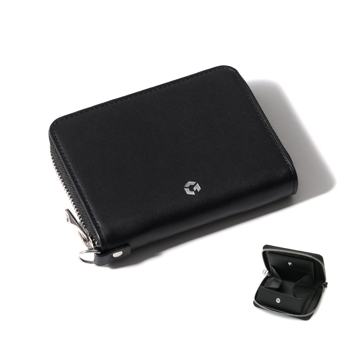 財布 メンズ G1990 Solace ソレス ROUND ZIP FOLDED WALLET ファスナー 二つ折り財布 本革 革 小銭入れ ...