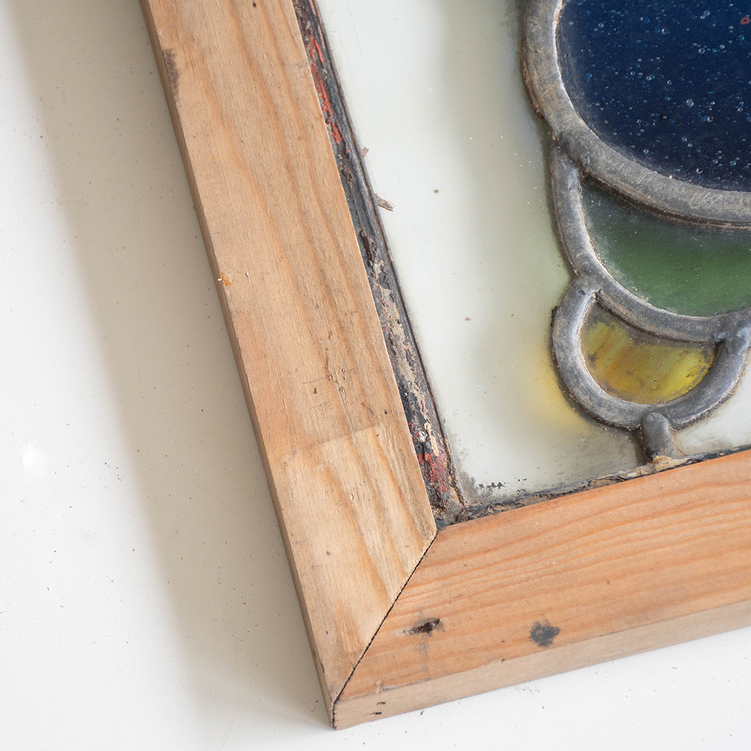 英国アンティーク ステンドグラス 20 (543x665) 仮枠あり 骨董 1910年代( :bld-stg-4014-20:ガーデンマート Yahoo!店 - 通販 - Yahoo!ショッピング