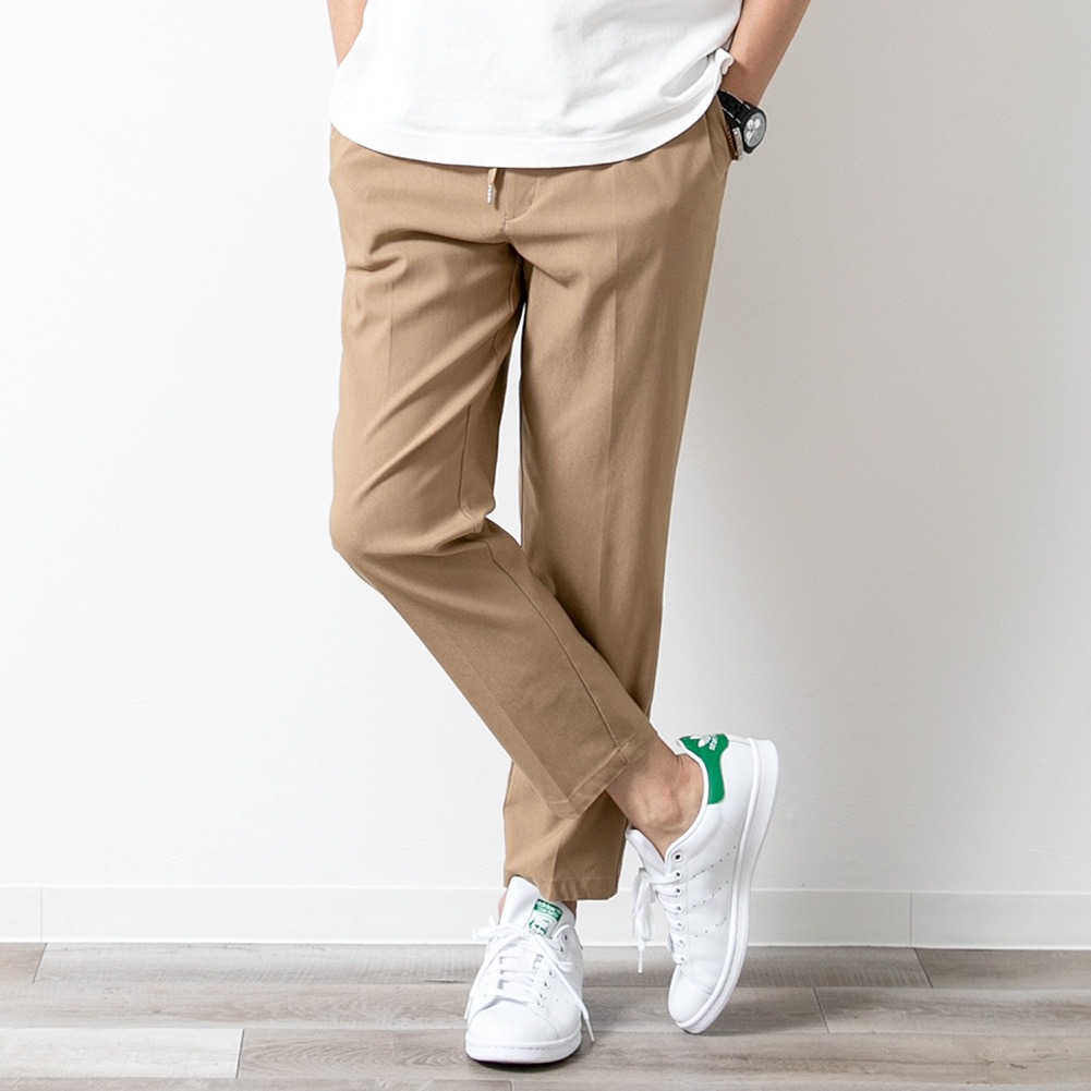 接触冷感 メンズ パンツ スラックス ファーストダウン イージーパンツ ストレッチ FIRSTDOWN 涼しい テーパード ネイビー ブラック 全3色 :04-0144mz:メンズファッション ...