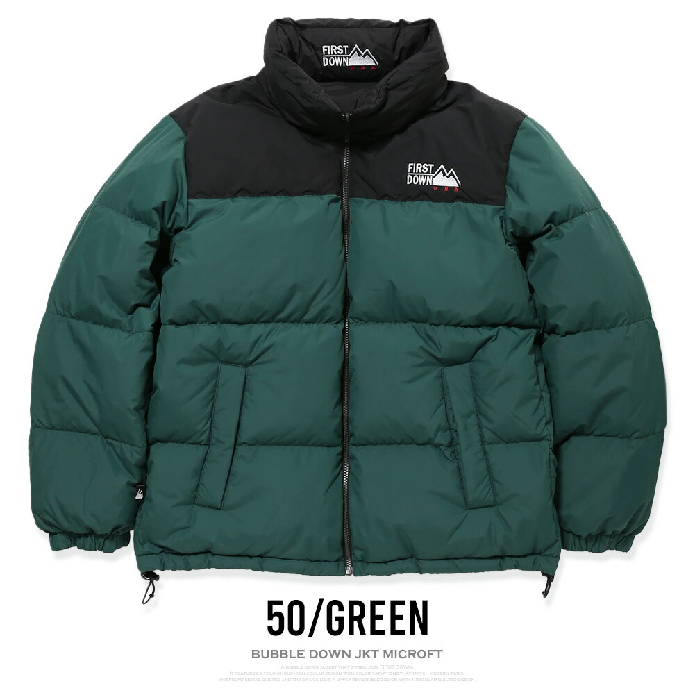 ダウンジャケット メンズ リバーシブル FIRSTDOWN USA ダウン ブルゾン 暖かい 秋冬 リアルダウン スタンドカラー 防寒 カジュアル 白 : メンズファッション GENELESS ...