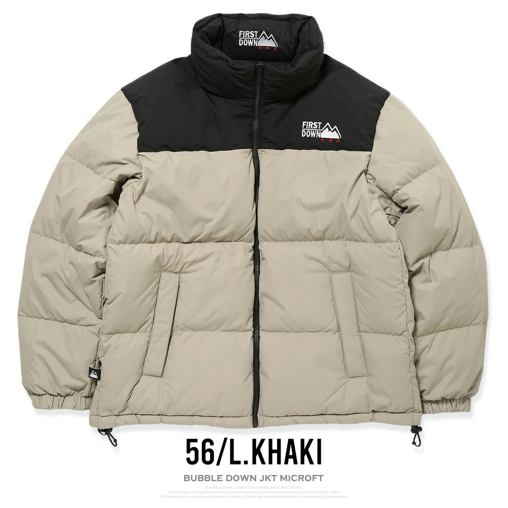 ダウンジャケット メンズ リバーシブル FIRSTDOWN USA ダウン ブルゾン 暖かい 秋冬 リアルダウン スタンドカラー 防寒 カジュアル 白 : メンズファッション GENELESS ...