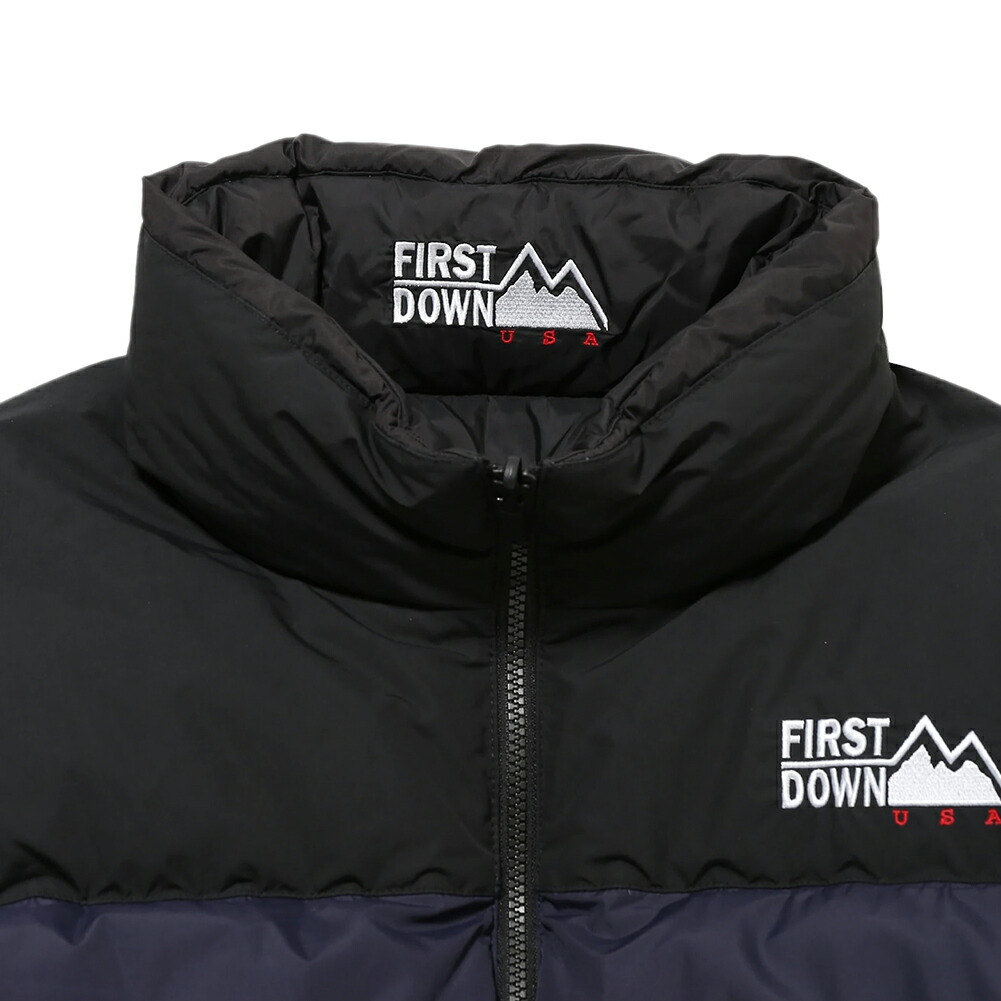 ダウンジャケット メンズ リバーシブル FIRSTDOWN USA ダウン ブルゾン 暖かい 秋冬 リアルダウン スタンドカラー 防寒 カジュアル 白 : メンズファッション GENELESS ...