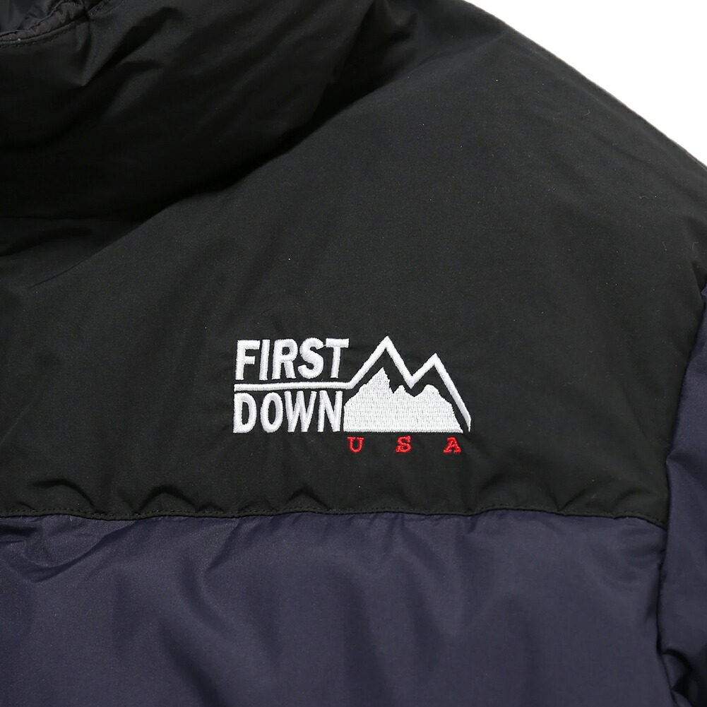 ダウンジャケット メンズ リバーシブル FIRSTDOWN USA ダウン ブルゾン 暖かい 秋冬 リアルダウン スタンドカラー 防寒 カジュアル 白 : メンズファッション GENELESS ...