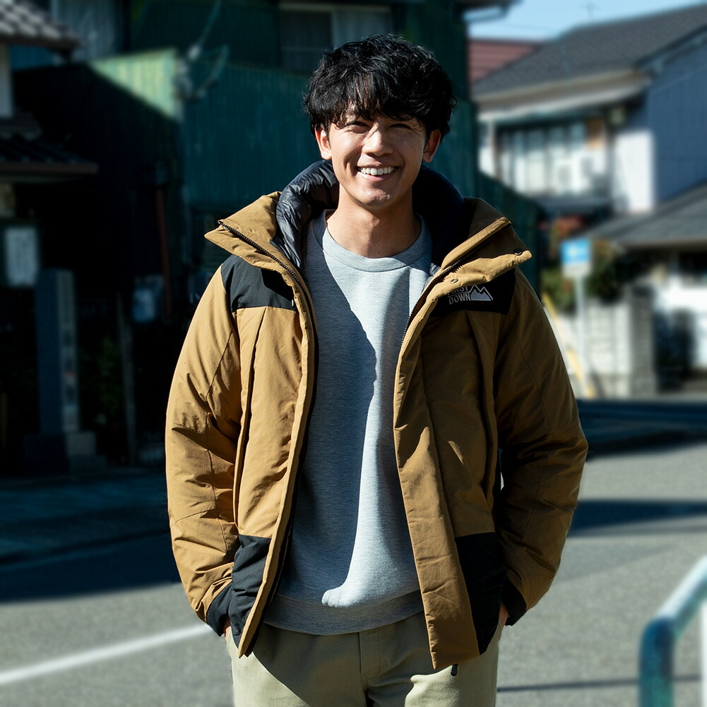 ダウンジャケット メンズ FIRSTDOWN USA ダウン ブルゾン 暖かい 秋冬 リアルダウン ラップダウンパーカー ブラウン シンプル 長袖 黒 : メンズファッション GENELESS ...