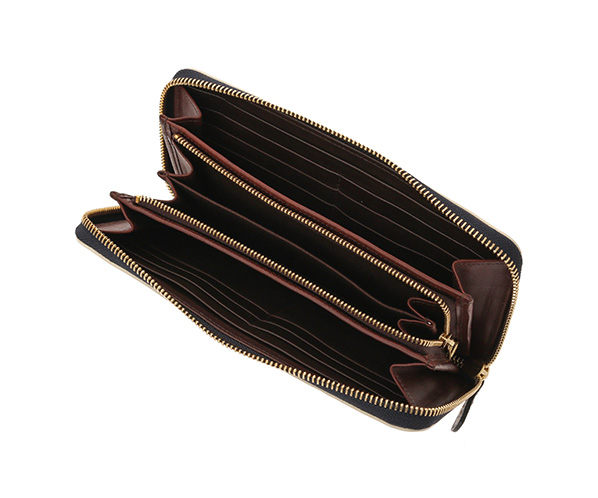 【ゲンテン公式】 genten 49493（42191） ゲンテン カットワーク ラウンド長財布 復刻WEB限定★本革 長財布 レディース ...