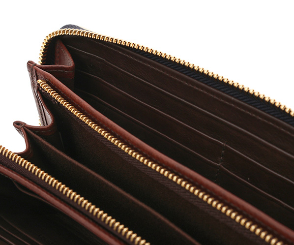 【ゲンテン公式】 genten 49493（42191） ゲンテン カットワーク ラウンド長財布 復刻WEB限定★本革 長財布 レディース ...