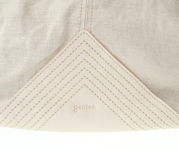 genten ゲンテン 43915 フレンチリネン トートバッグ 大 本革 25周年記念 : genten 公式ショップ - 通販 - Yahoo!ショッピング