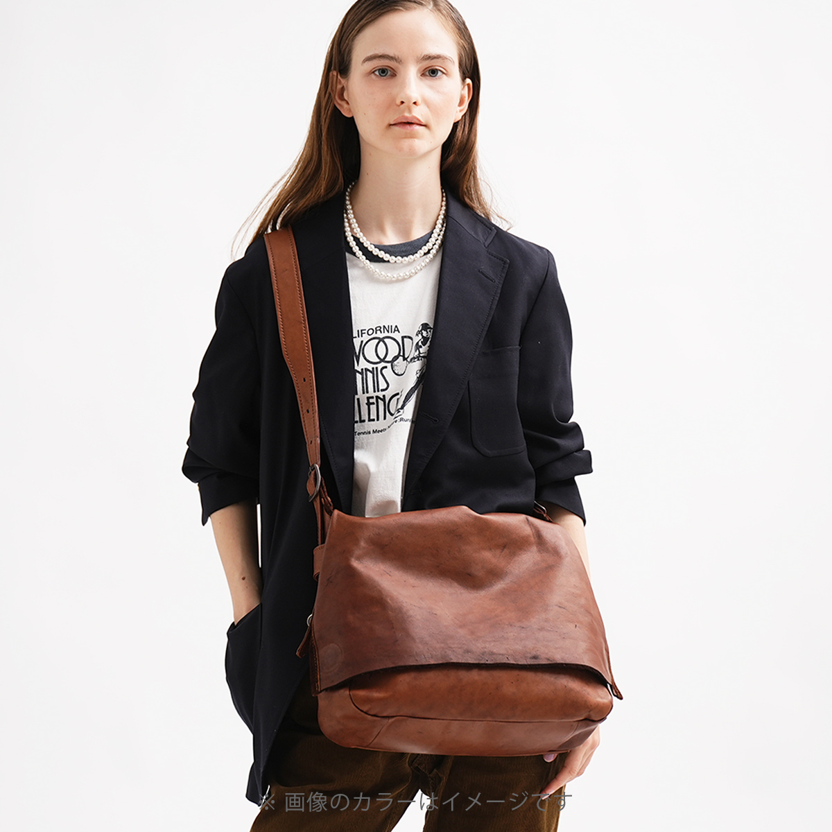 genten ゲンテン 44612 ホースレザーバッグ A4ショルダー 本革 ショルダーバッグ : genten 公式ショップ - 通販 - Yahoo!ショッピング