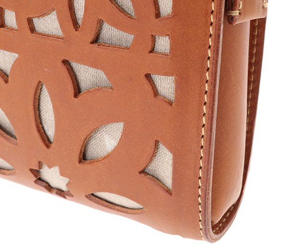 【ゲンテン公式】genten 49491（40508） ゲンテン マルチカットワーク ミニショルダーバッグ 本革バッグ レディース ショルダー ...