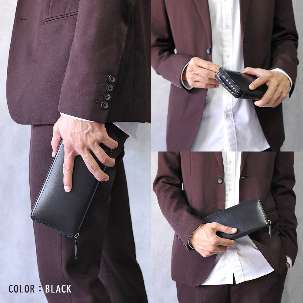 JOYA（ジョヤ） 長財布 メンズ 大容量 本革 ラウンドファスナー 40代