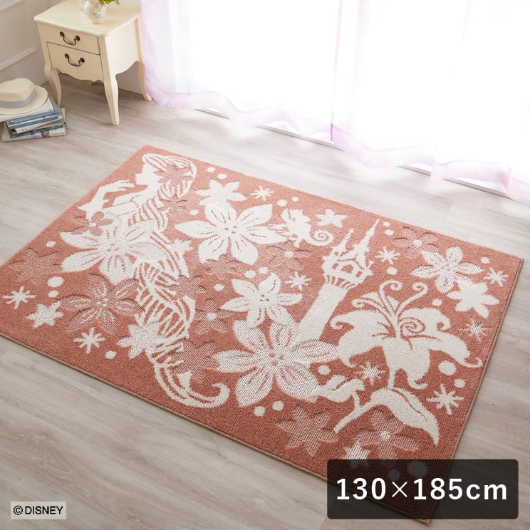 スミノエ ディズニー ラグ プリンセス タングルド ピンク 130cm×185cm DISNEY PRINCESS Tangled RUG ...