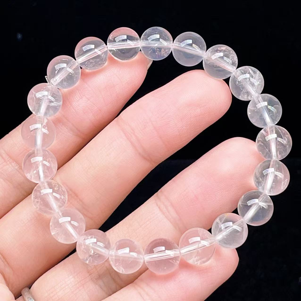 PROME 天然石【一点物】 スターローズクォーツ・モザンビーク産・ブレスレット・v70642 : 天然石工場直売店 PROME - 通販 ...