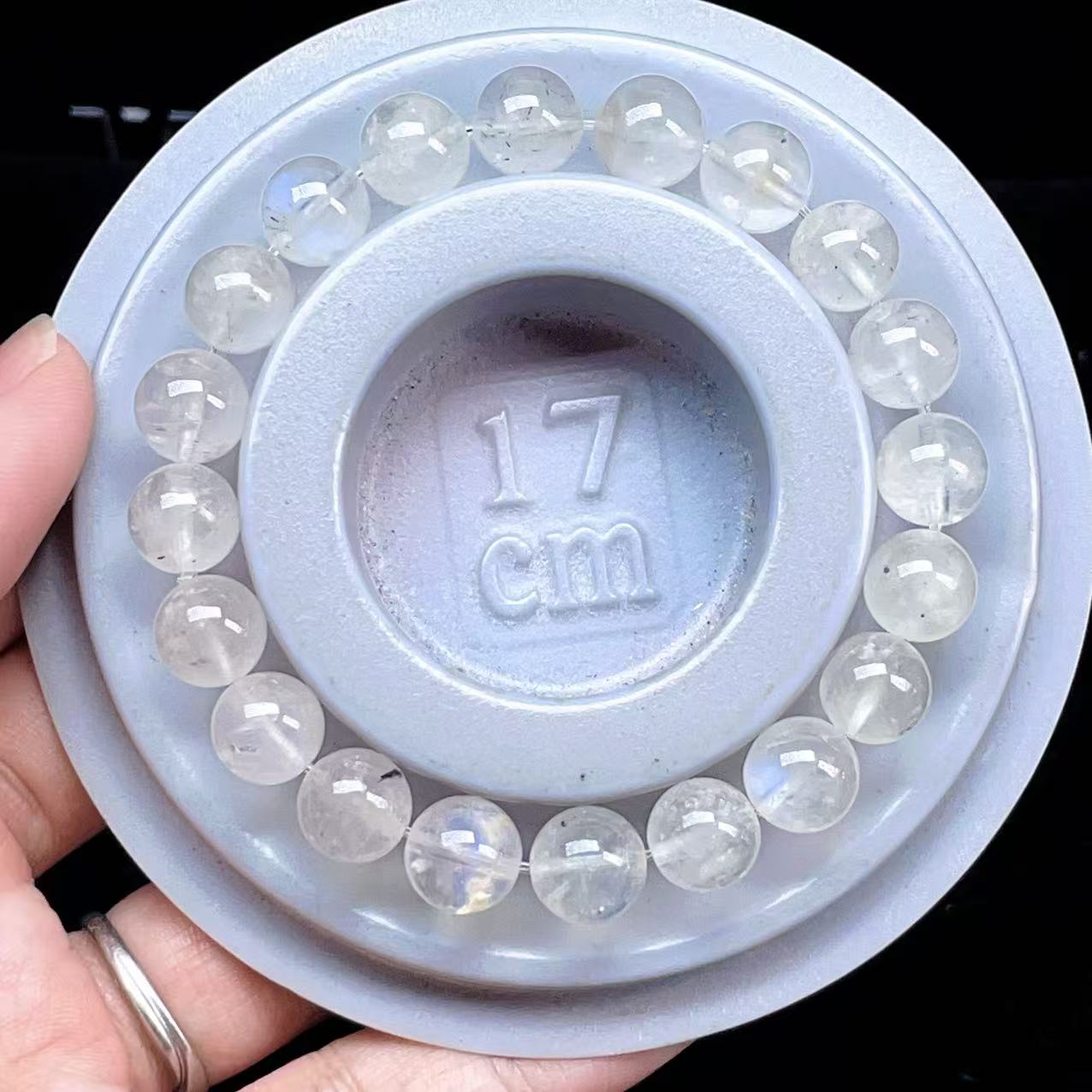 PROME 天然石【一点物】ブルームーンストーン・スリランカ産・ブレスレット・v71758 : 天然石工場直売店 PROME - 通販 ...