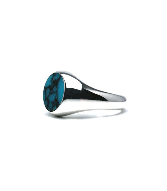 ArgentGleam LT アージェントグリーム シルバー925 リング 指輪 Turquoise Signet Ring Medium LTR-024 ブランド ARGENT GLEAM ...